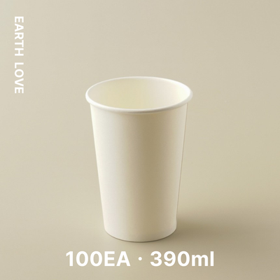 지구사랑 친환경 종이컵 390ml 13oz 100개-지구사랑 | 코케비즈
