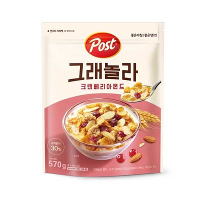 포스트 아몬드 그래놀라 크랜베리 570g-트렌디저트 | 코케비즈
