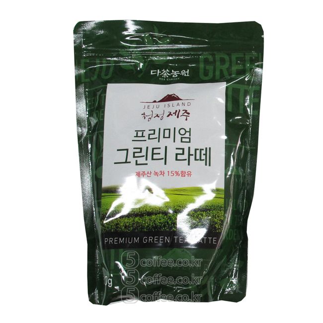 [다농원] 청정제주 프리미엄 그린티라떼 15 500g 파이브커피 코케비즈